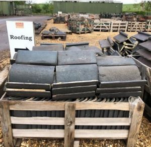 Blue Hogs Back Clay Ridge Tile - Watling Reclamation
