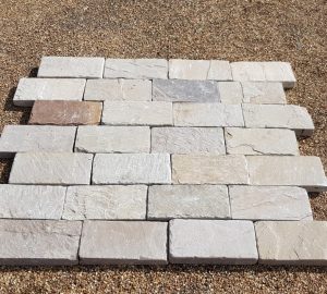 Raj Blend Sandstone Tumbled Blocks / Cobbles - Watling Reclamation