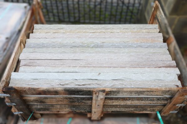 Raj Green Riven Sandstone Copings 300mm x 1000mm - Watling Reclamation