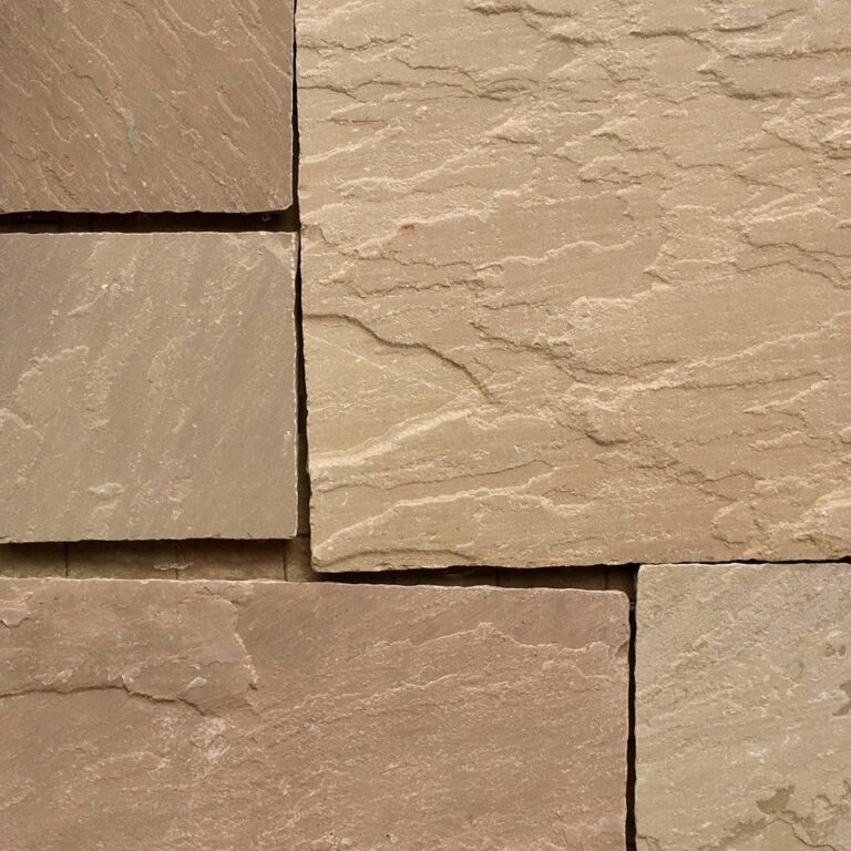 Raj Blend Indian Sandstone Paving 22mm Calibrated & Tumbled - Watling ...
