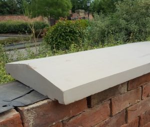 Sandstone Triangular Wall Coping 400m x 900mm - Watling Reclamation