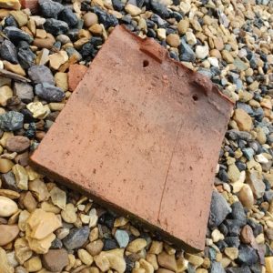 Reclaimed Clay Nib Half Roof Tile - Watling Reclamation