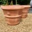 Handmade Italian Terracotta Zigzag Decorated Pot - Watling Reclamation