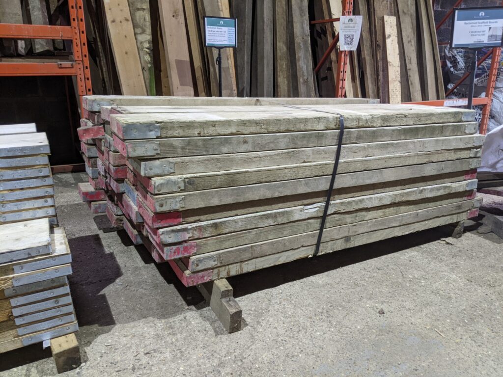 Reclaimed Heavy Duty Scaffold Boards Extra Thick - Watling Reclamation