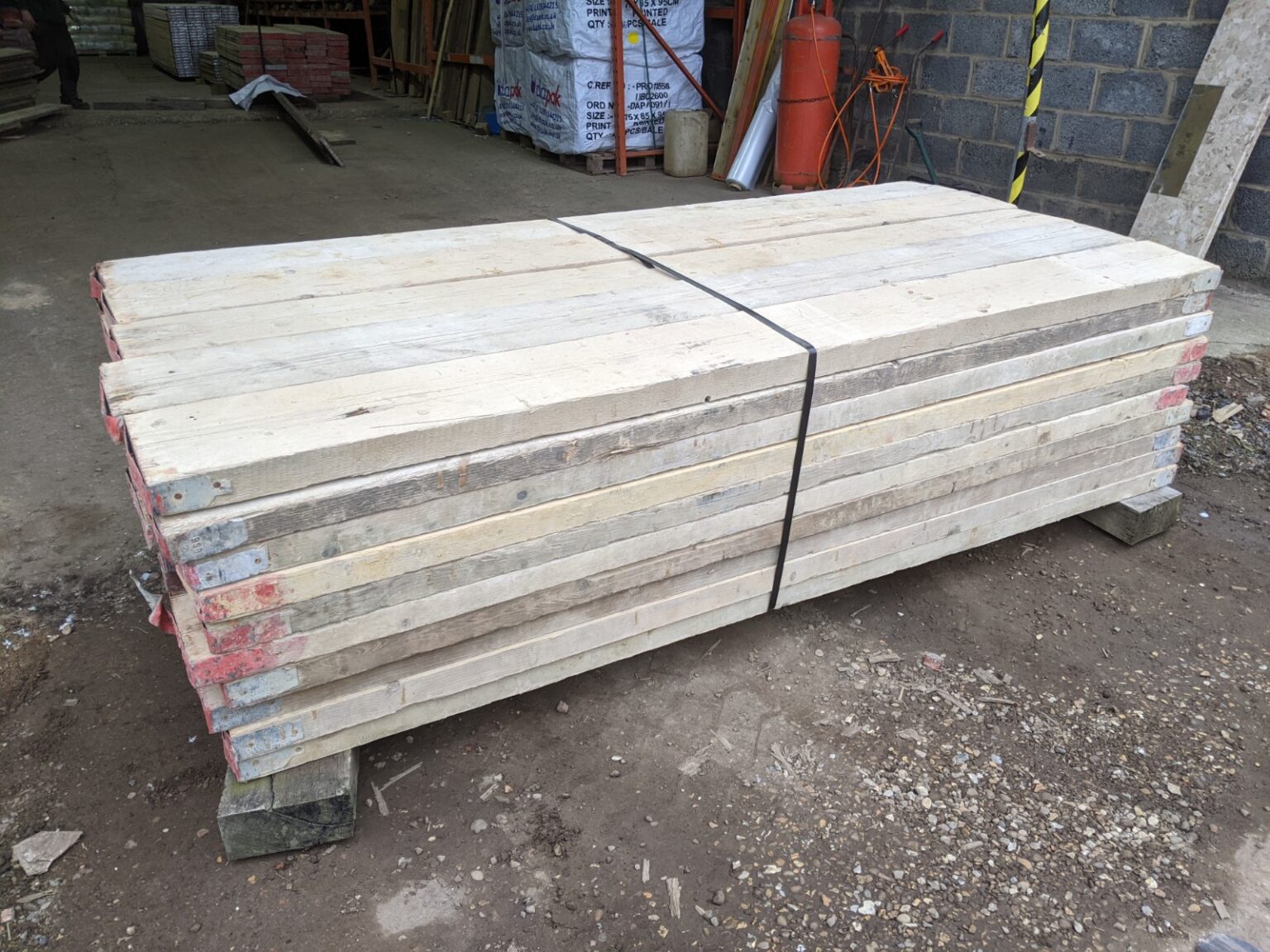 Reclaimed Heavy Duty Scaffold Boards Extra Thick - Watling Reclamation