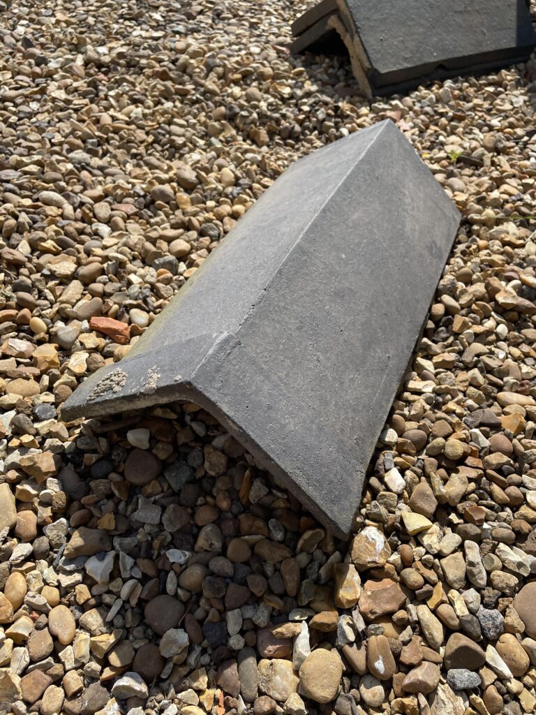 Blue Clay Capped Ridge Tiles - Watling Reclamation