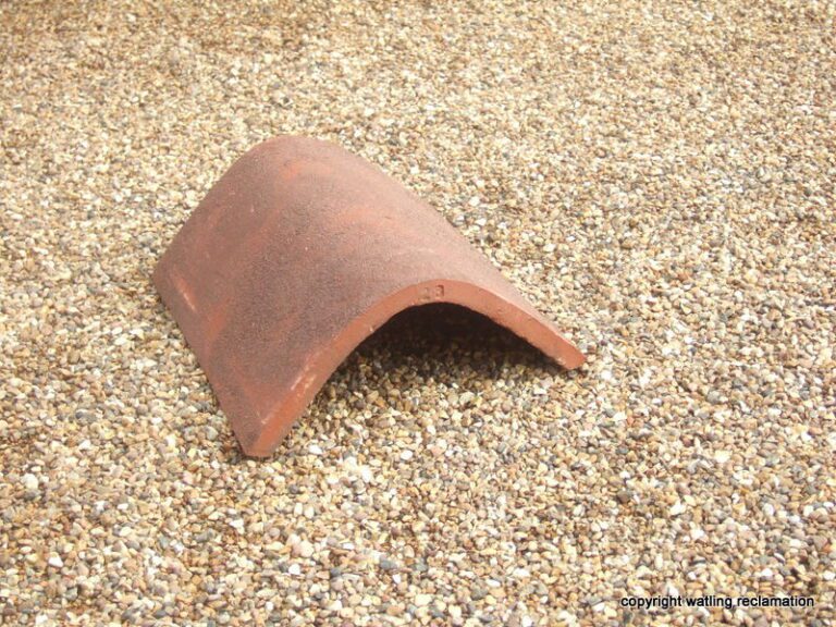 Red Clay Hogs Back Ridge Tiles - Watling Reclamation