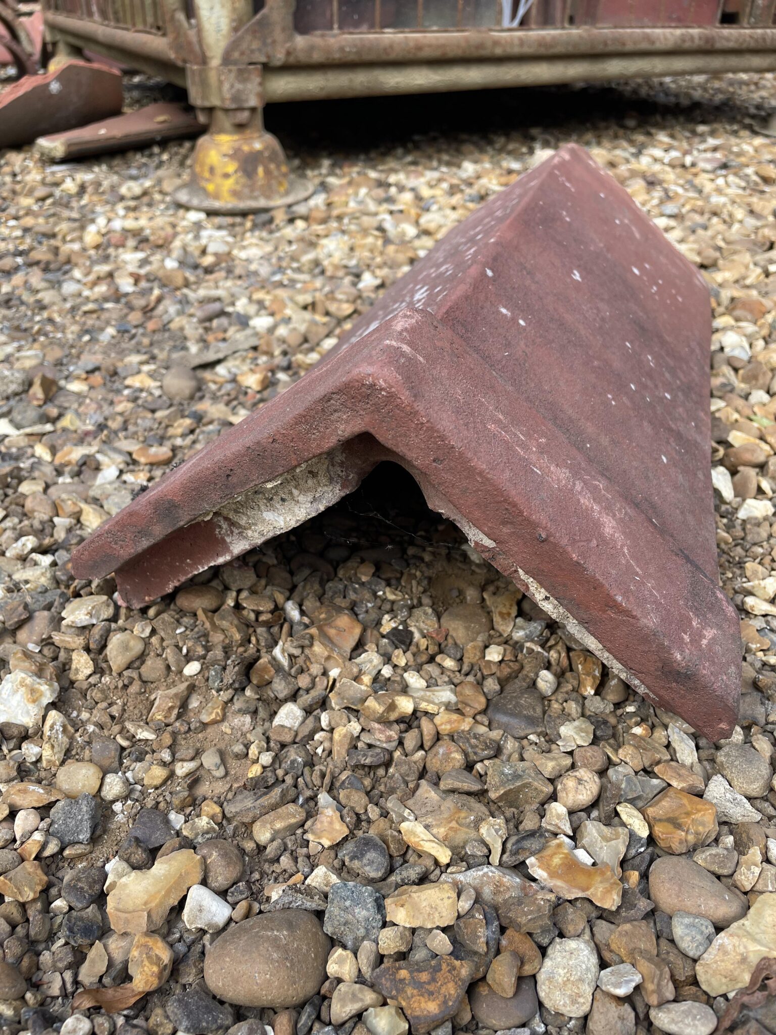 Red Clay Capped Ridge Tiles - Watling Reclamation