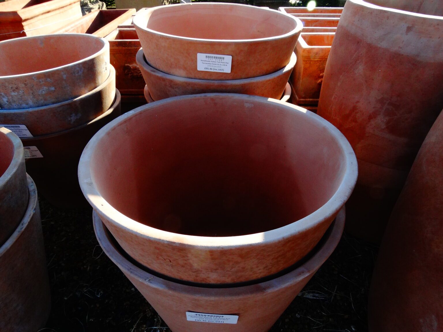Handmade Italian Tall Plain Pot - Watling Reclamation