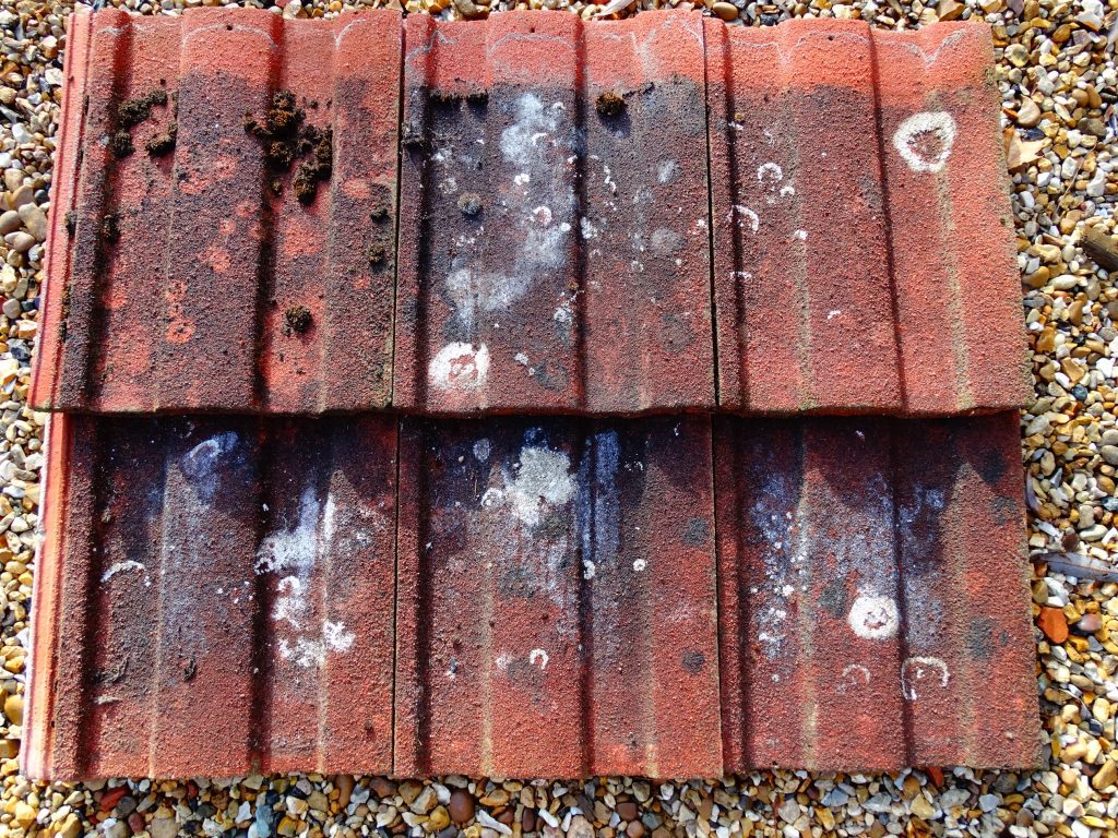 Concrete Interlocking Roof Tiles 16" x 13" - Watling Reclamation