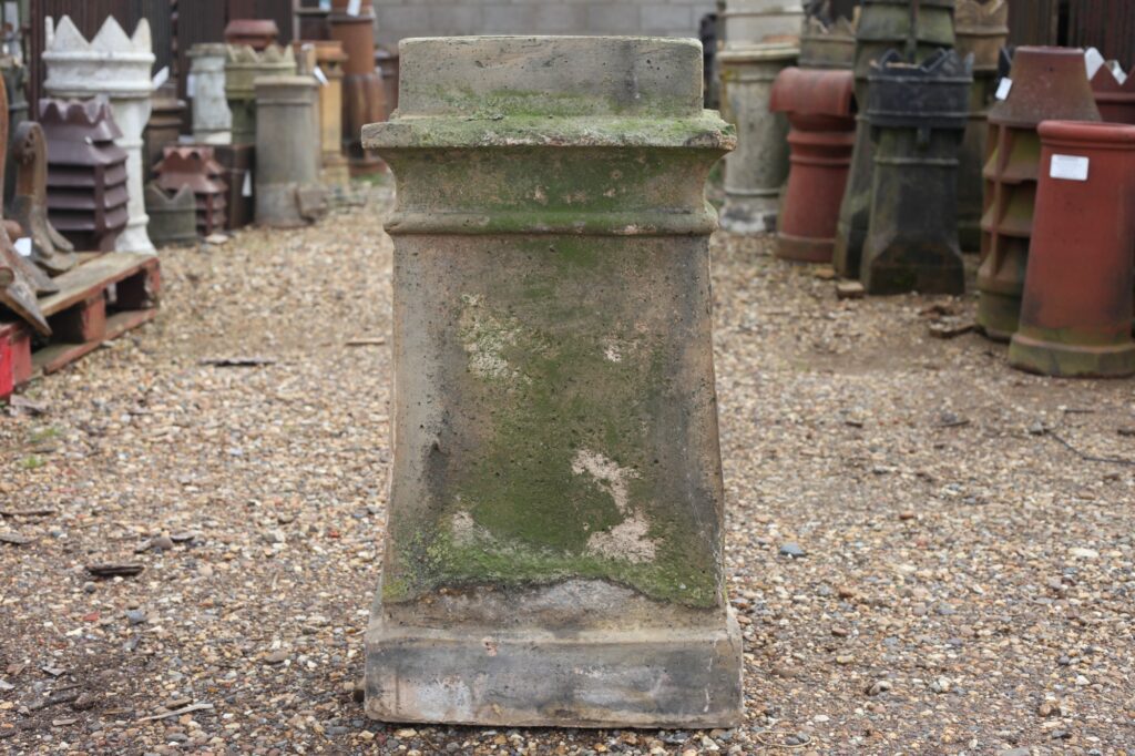 Buff Square Top Chimney Pot Reclaimed Original - Watling Reclamation