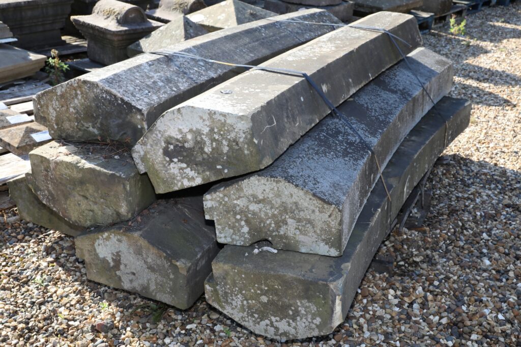 Reclaimed Curved Yorkstone Coping Stones - Watling Reclamation