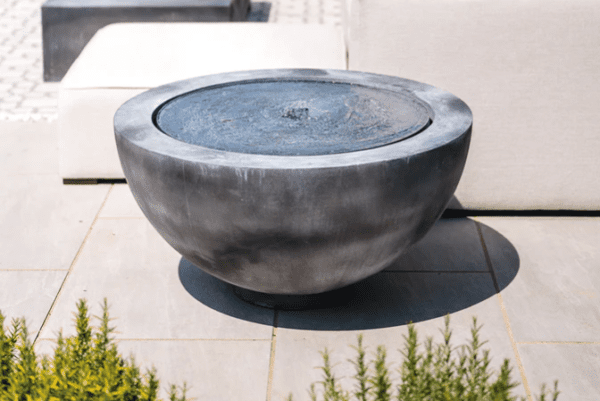 Luna Zinc Water Feature 98cm Diameter - Watling Reclamation
