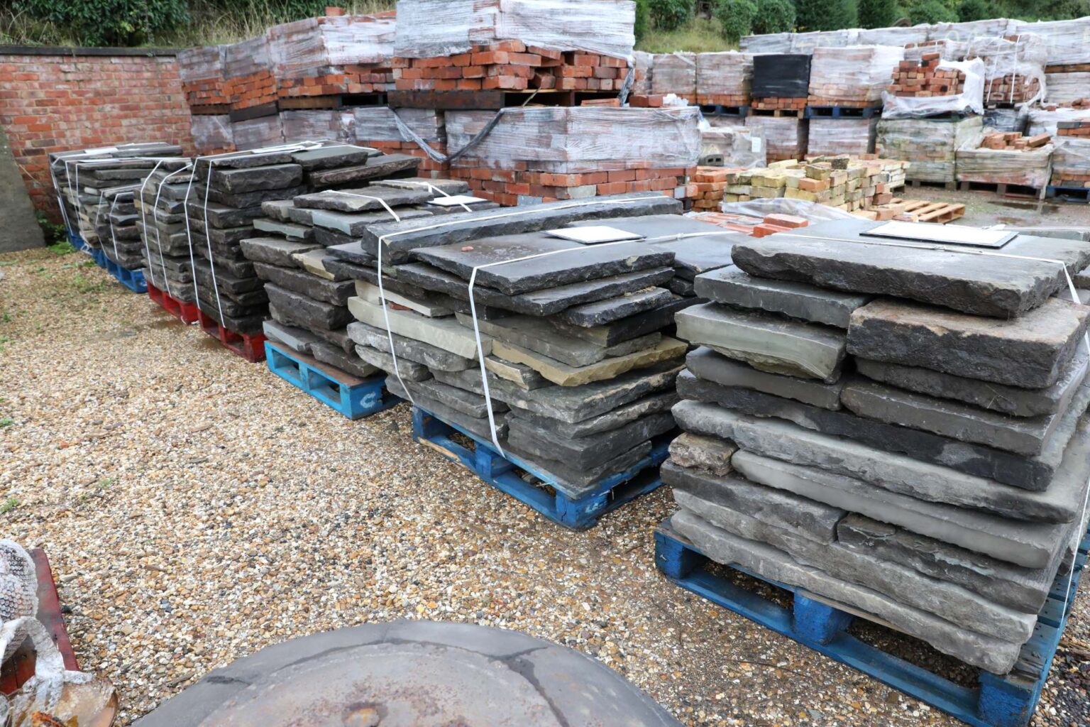 Reclaimed Yorkstone Flagstone Buff/Grey- Mixed Grade - Watling Reclamation