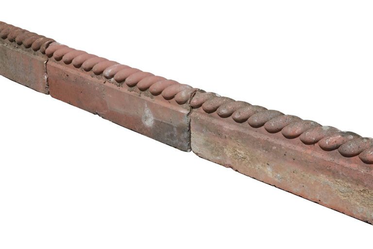 Rope Top Path Edging Red Concrete 60cm Reclaimed - Watling Reclamation