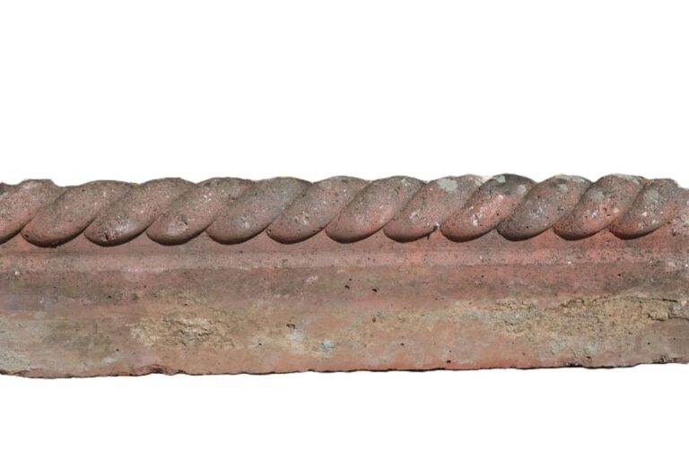 Rope Top Path Edging Red Concrete 60cm Reclaimed - Watling Reclamation