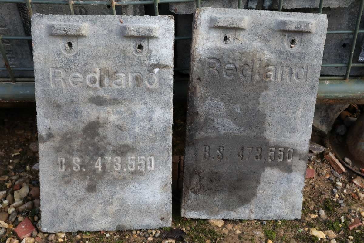 Redland Plain Grey Concrete Roof Tile New 10½" - Watling Reclamation