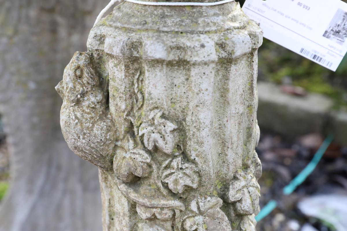 Weathered Bird Bath with Mice - Watling Reclamation