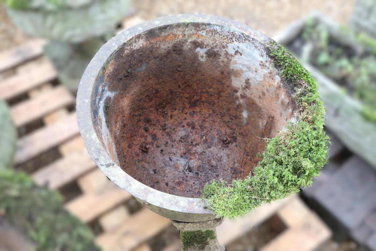 Cast Iron Planter with Feet Antique 46cm H - Watling Reclamation